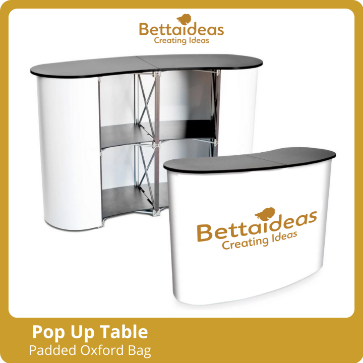 BETTAIDEAS Pop Up Promotion Table Customisable Printing [Click Chat Now ...