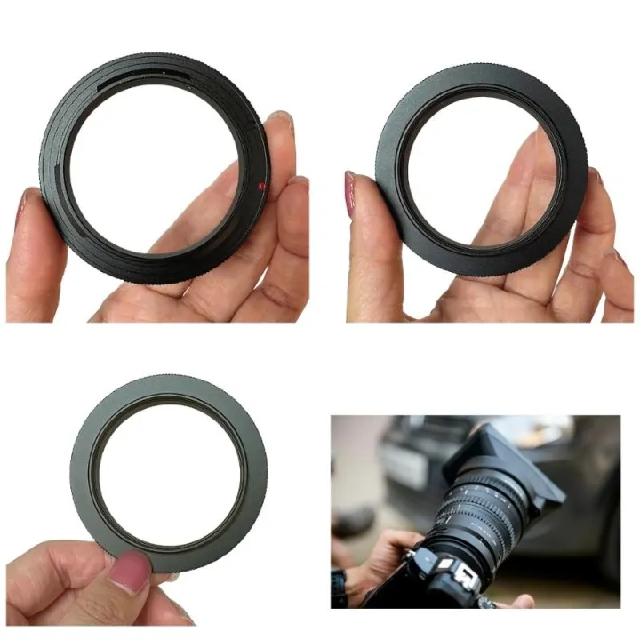 Metal Lens Reverse Adapter for Cameras Mount Enhances Photography Lens ...