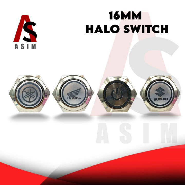 ASIM MOTORCYCLE 16MM HALO SWITCH BUTTON | Lazada PH