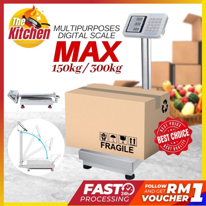 DY-150kg 300kg Stainless Steel High Precision Digital Electronic Weight ...