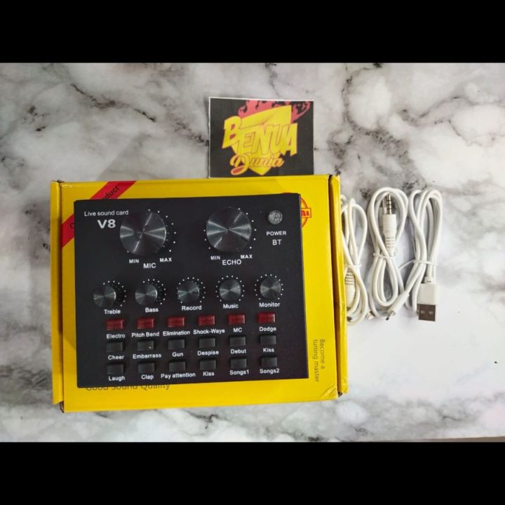 BCD - MIXER AUDIO BLUETOOTH USB EXTERNAL / SOUNDCARD V8 MICER BLUETOOTH ...