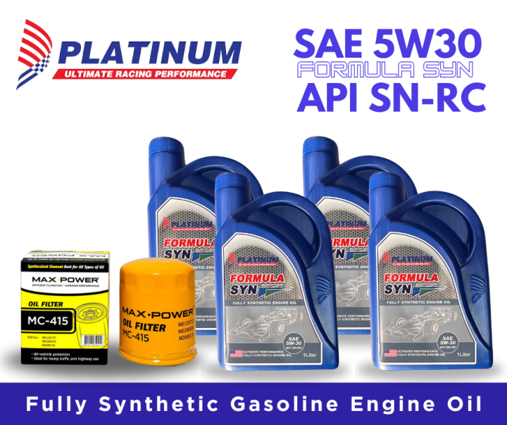Platinum Fully Synthetic 5w30 4Liters Package for MITSUBISHI Xpander ...