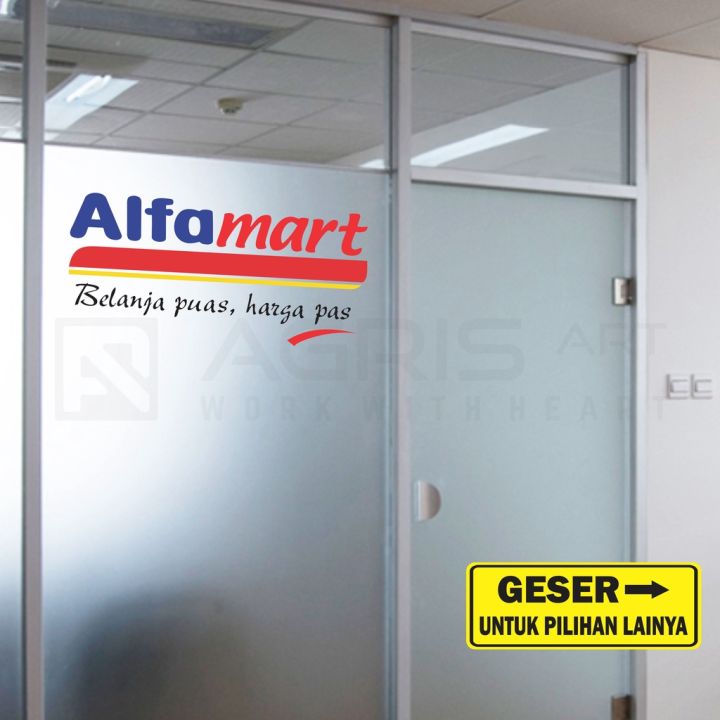 cutting sticker stiker kaca kantor alfamart | Lazada Indonesia