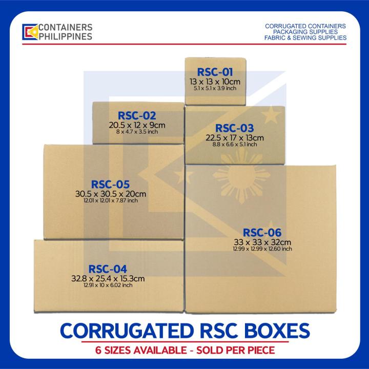 CONTAINERS.PH (Per Piece) Corrugated RSC (Regular Slotted Carton) Karton Box Packaging Box - 6 ...