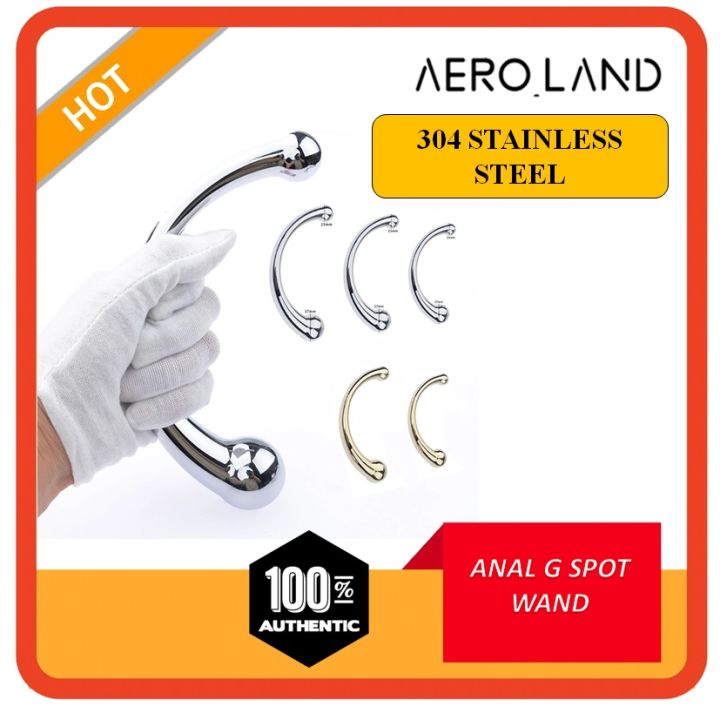 Double Ended 304 Stainless Steel G Spot Wand Prostate Massage Stick P ...