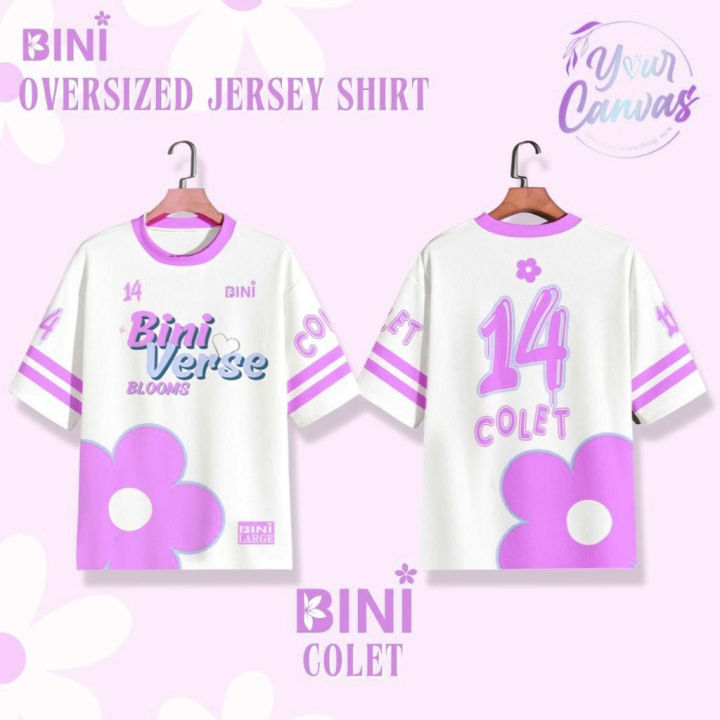 Ready stock 】2024 BINI BLOOOMS Shirt SHEENA VERSE Pink Full Sublimation ...