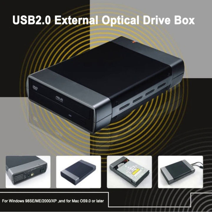 5.25นิ้ว External Hard Drive Enclosure USB3.02.0ถึง SATA HDD SSD ...
