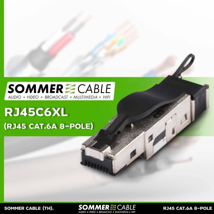 Sommer Cable RJ45C6XL CAT6A 10Gbit RJ45 Male Plug หัวแลน 5.5mm Gold ...