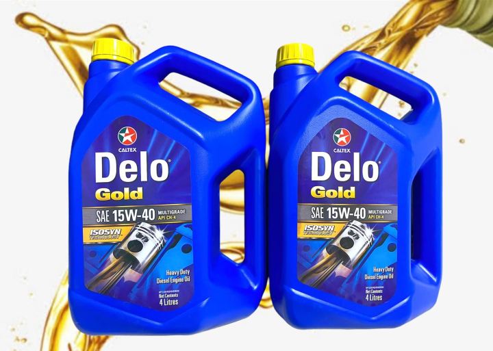 ®️Delo Gold Multigrade SAE 15W40 Diesel and Gasoline Engine OIl 8L ...
