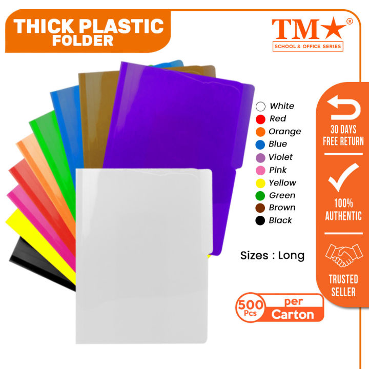 TM 360 pcs Thick Plastic Folder Long (TM-287) | Lazada PH