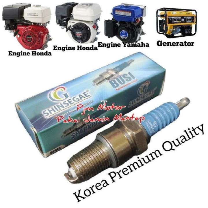 gx160 Bp6es Busi spark plug mesin pengerak dan genset Gx160 Gx200 Gx220 ...