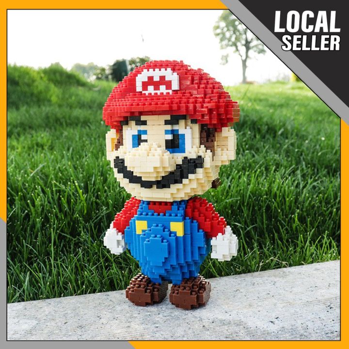 Mario Building Blocks Super Mario Model Kids Gift Present Collection ...