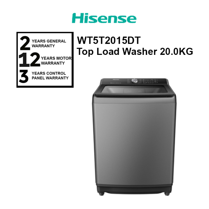 Hisense 20KG Top Load Washer Inverter WT5T2015DT Washing Machine Mesin ...