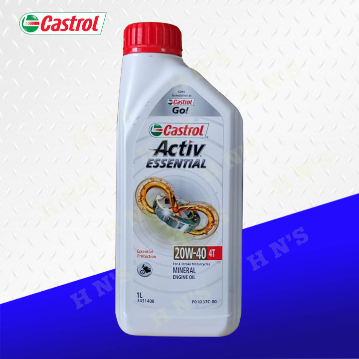 Castrol Activ Essential 20W-40 Motor Oil 1L ( 1 Liter ) | Lazada PH