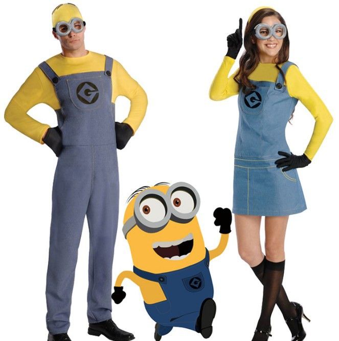 Despicable Me Minions Couple Stage cosplay Cartoon Costume Watch ...