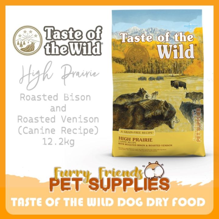 TASTE OF THE WILD DOG DRY FOOD High Prairie Canine Recipe 12.2kg sack ...