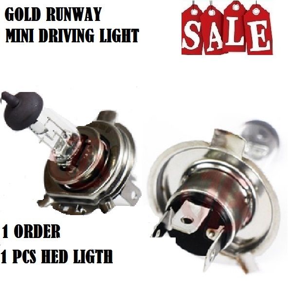 KYMCO XCITING 4001/MOTORCYCLE H4 HALOGEN BULB MINI DRIVING LIGTH GOLD ...