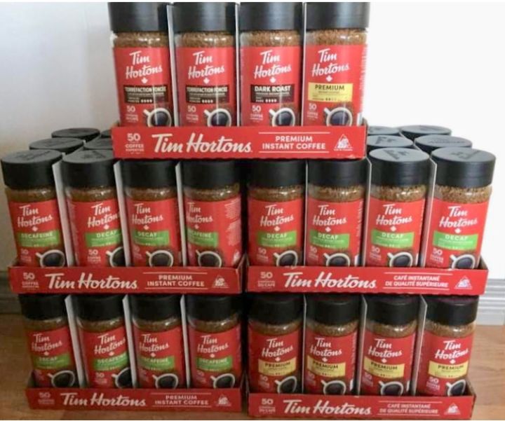 Tim Hortons Premium (Decaf/Light/Medium/Dark) Roast Instant Coffee ...