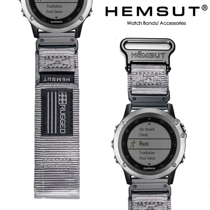 Compatible With Garmin Watch Band Super Rugged Nylon Strap Woven Loop ...