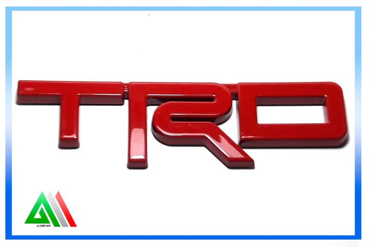 TRD Plastic Rear Trunk Emblem For Toyota Red | Lazada PH