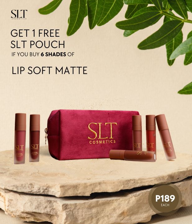 LIP SOFT MATTE with SPF 30 and VITAMIN E by SLT Cosmetics + FREE POUCH ...