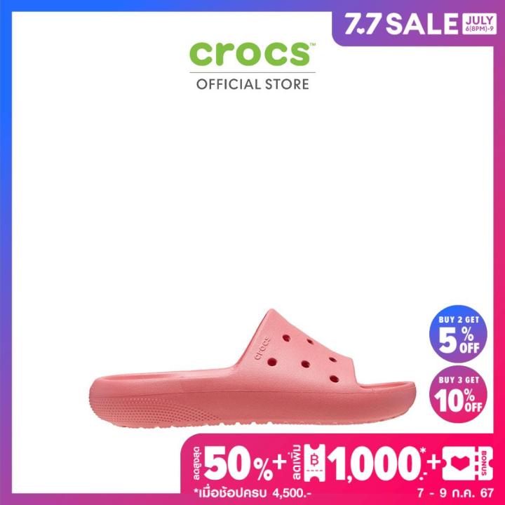 CROCS รองเท้าแตะผู้ใหญ่ CLASSIC SLIDE รุ่น 2094016XF - HOT BLUSH ...