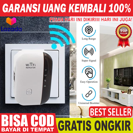 [ KUALITAS TERBAIK ] Wifi Repeater 300Mbps Access Point Wireless ...