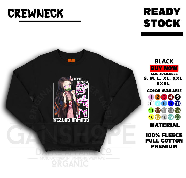 SWEATER ANIME NEZUKO KAMADO DEMON SLAYER NEZUKO CUTE GIRL | Lazada ...