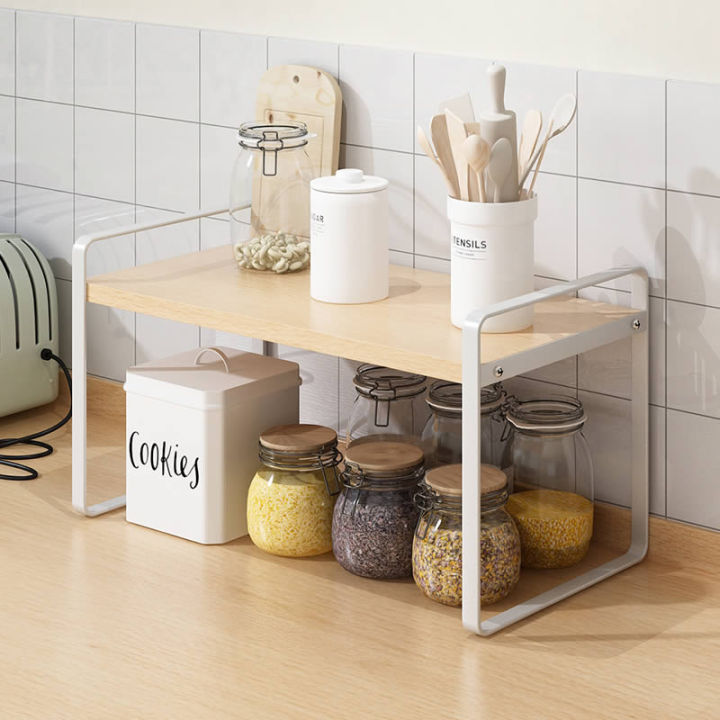 Kitchen Rack Shelf Organizers Cabinet Countertop Rack Storage Shelf ...