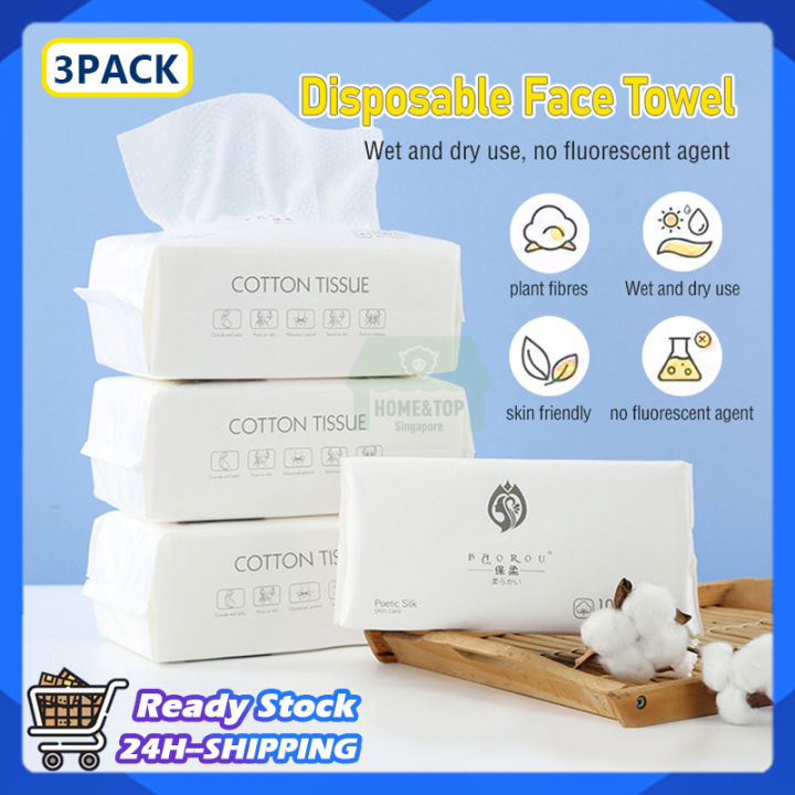 100PCS Disposable Wash Face Towel Travel Cotton Makeup Wipes Travel ...