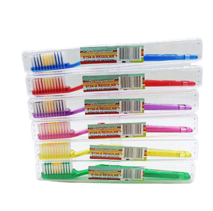 Springmaid #8154 colored toothbrush with case sold per piece | Lazada PH