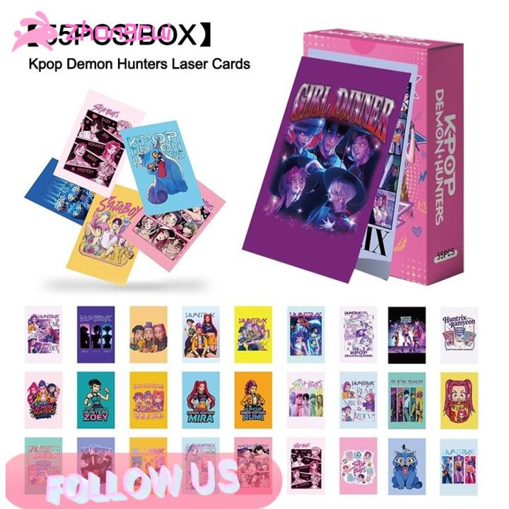 ZHONGCUI 55pcs Huntrix Gril Kpop Demon Hunters Photocards LOMO Cards ...
