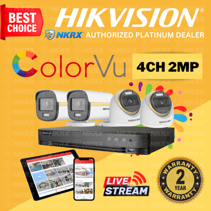 Hikvision Colorvu Kit with Audio 4CH 2MP CCTV Package 1080p | Mobile ... Hikvision Colorvu Kit with Audio 4CH 2MP CCTV Package 1080p | Mobile ...