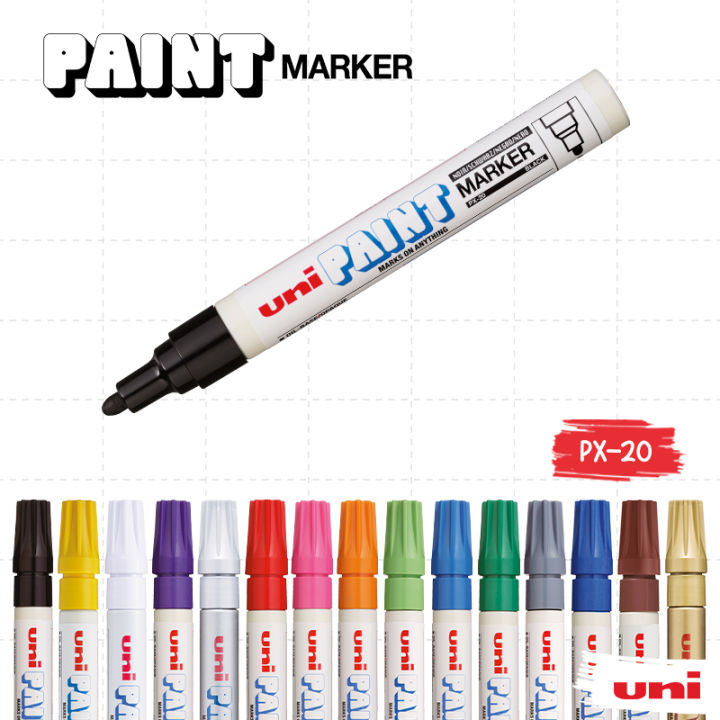 PX-20 UNI Paint Marker – Permanent, Vibrant, and Multi-Surface Marking ...