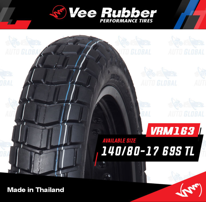 140/80-17 TL Vee Rubber VRM163 or Magnum V MV163 140/80- 17 69S TL ...