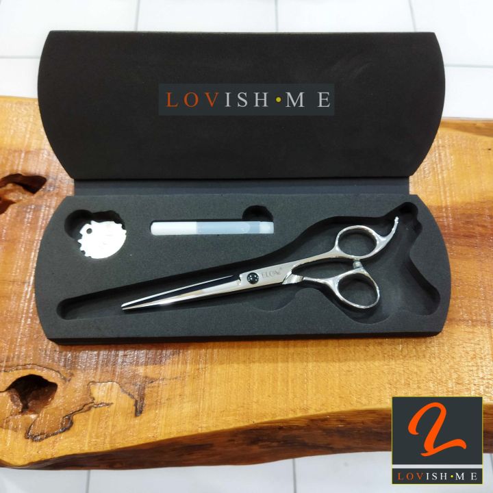 Gunting rambut Elov Premium - model terbaru Sangat tajam ukuran 6.5 ...