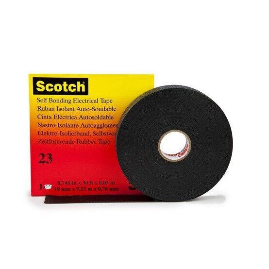 3M SCOTCH 23 ELECTRICAL TAPE RUBBER BLACK SPLICING TAPE | Lazada