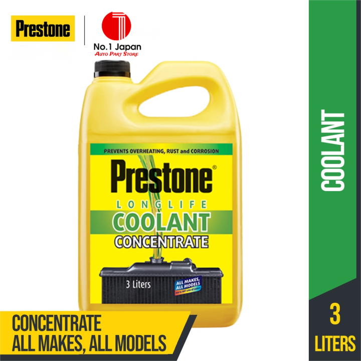 Prestone Long Life Coolant Concentrate 3L 3 Liter for Car radiator supplies high performance ...