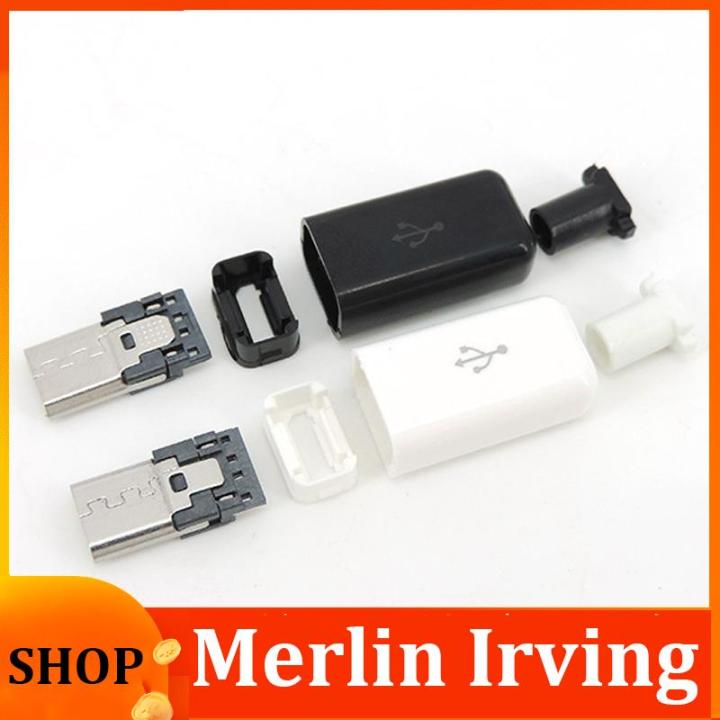 Merlin Irving Shop Micro USB 5PIN Welding Type Male Plug Connectors ...