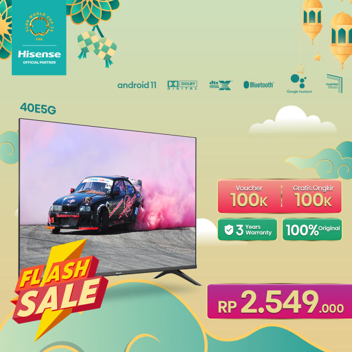 Hisense 40 inch - 40E5G Android 11 - FHD - TV LED Bezelless Design ...