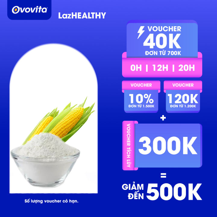 Tinh bột bắp Colflo 67 OVOVITA chất làm đặc tạo độ kết dính cho bánh ...