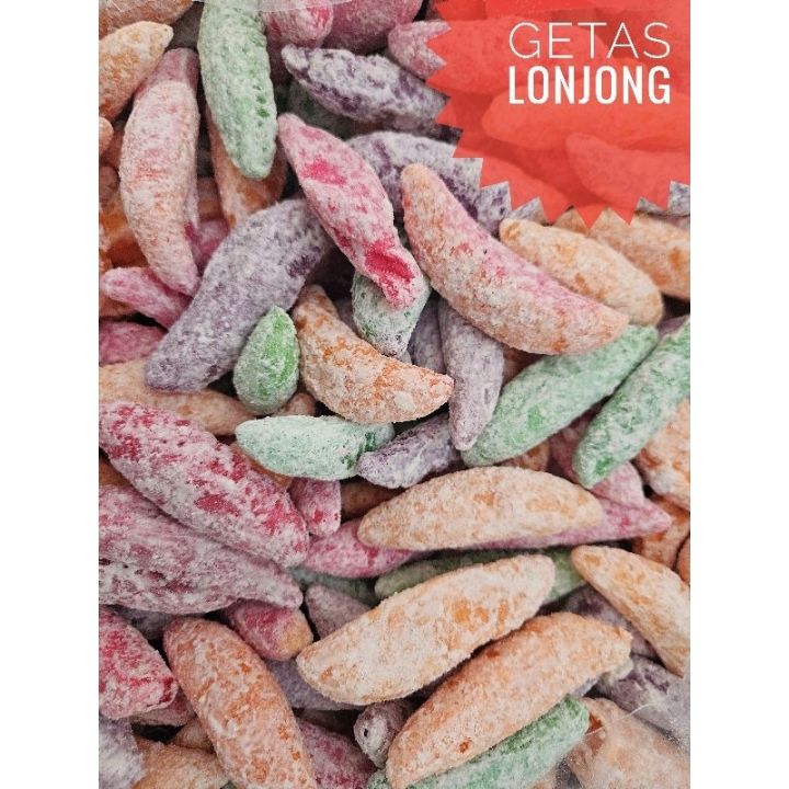Getas Lonjong Getas Donat Warna Warni Jajanan Legendaris 90g-1kg ...