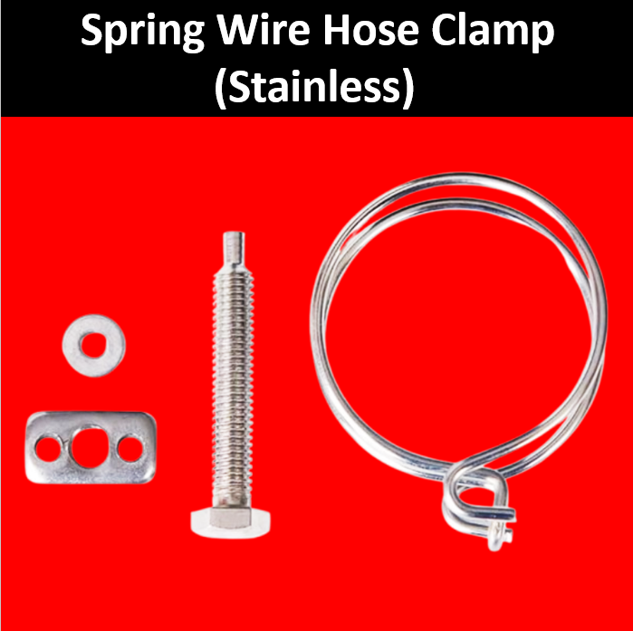 Toyu 12mm-100mm Stainless Steel Double Wire Hose Clips Clamps Fastener ...