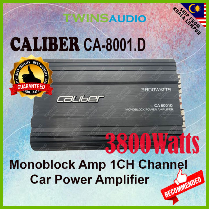 CALIBER CA-8001.D 3800Watts Car Monoblock Power Amplifier | Lazada