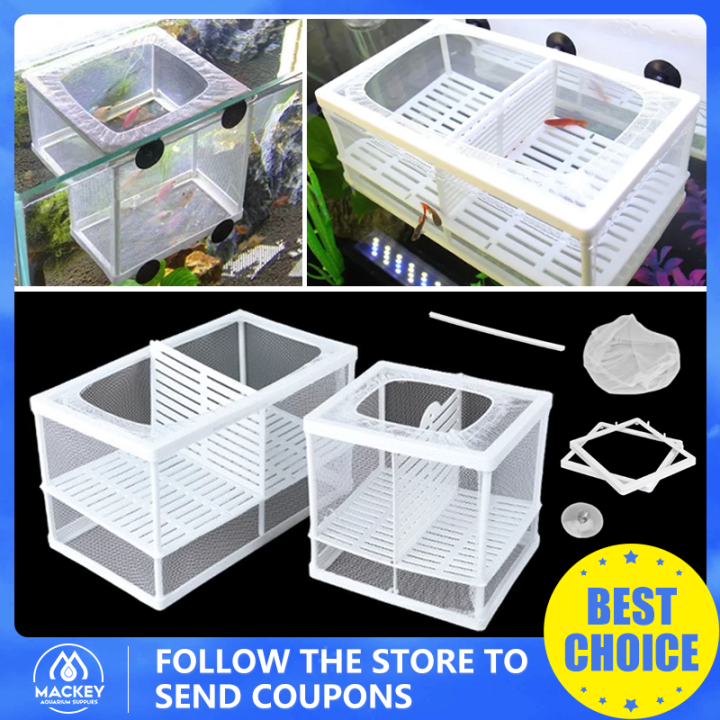 Fish tank isolation box adsorption separation net breeding box ...
