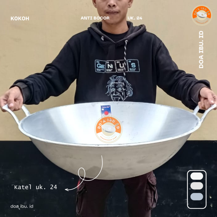 Wajan No 24 Kuali Katel Cekung Ceper Besar Jumbo Ukuran 24 Diameter ...