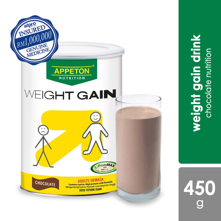 Alpro Pharmacy Appeton Nutrition Weight Gain Adult- Chocolate 450g ...