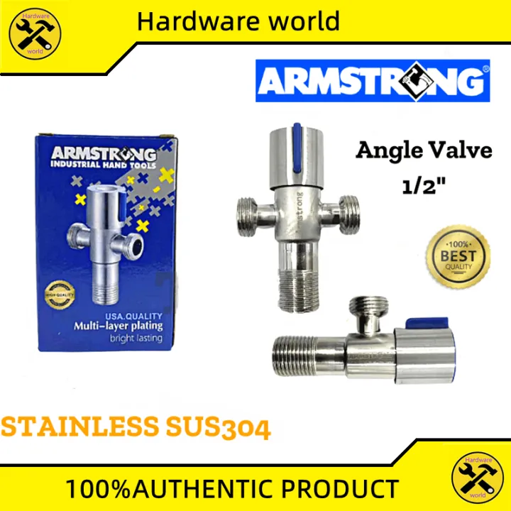 ARMSTRONG SUS 304 Stainless Angle Valve 1/2" One Way / Two Way | Lazada PH