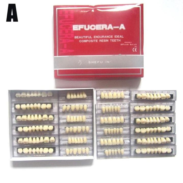 Acrylic Resin Denture Dental Teeth Upper Lower Shade Oral Care ...