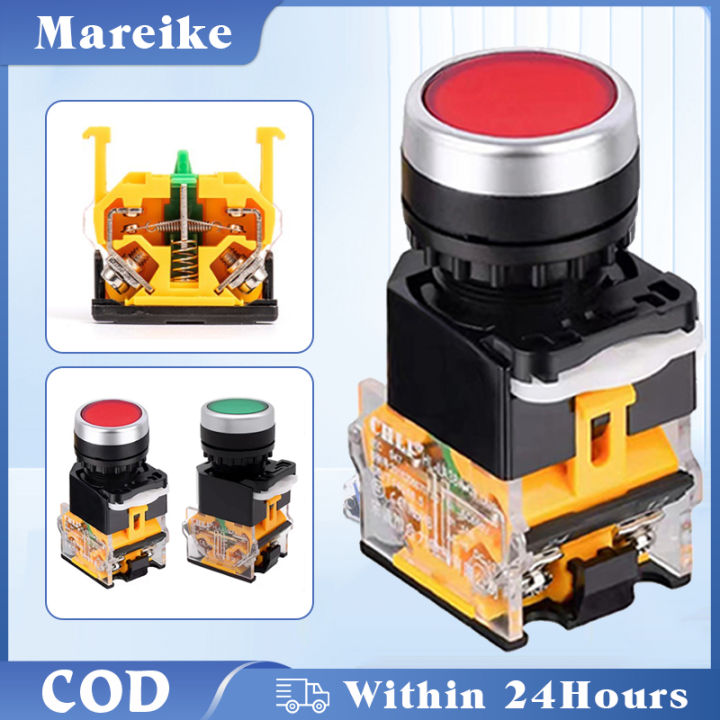 22mm Momentary Push Button Switch 1NO 1NC 10A | Lazada PH